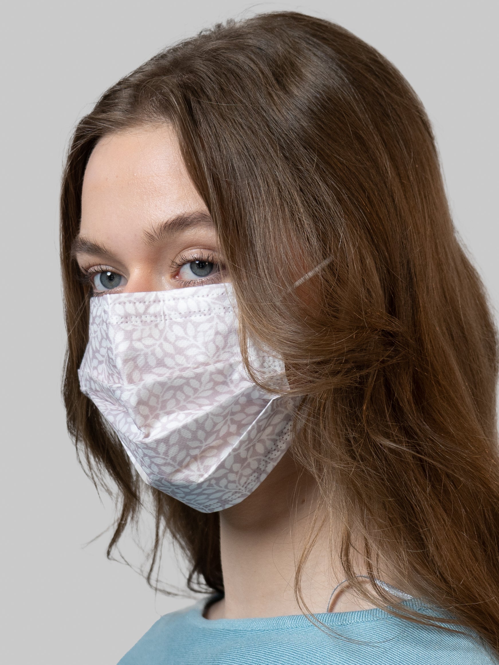 Laura Ashley 3-Ply Disposable Face Masks Little Vines Grape and Grape ...