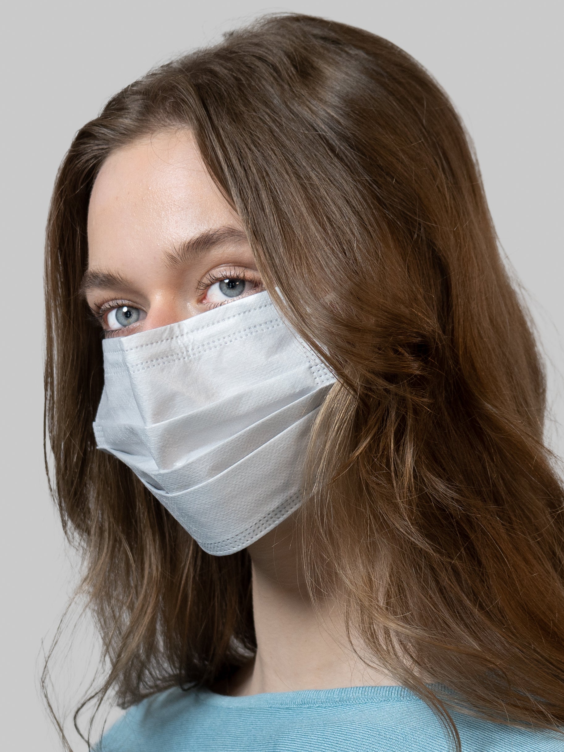 Laura Ashley 3-Ply Disposable Face Masks Lace Print and Gray Solid Tra ...